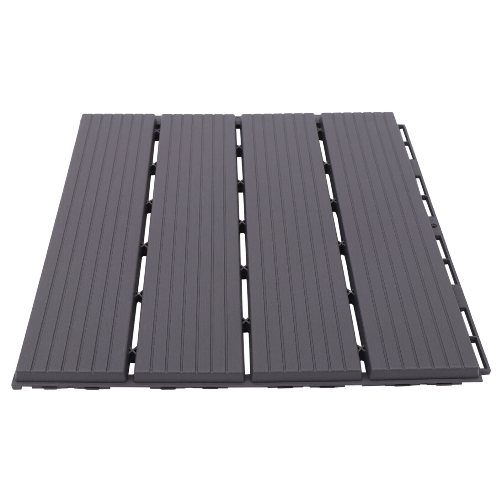 22X Plastic Interlocking Decking Tiles -Deck Tiles, In/Outdoor Patio 12 ...