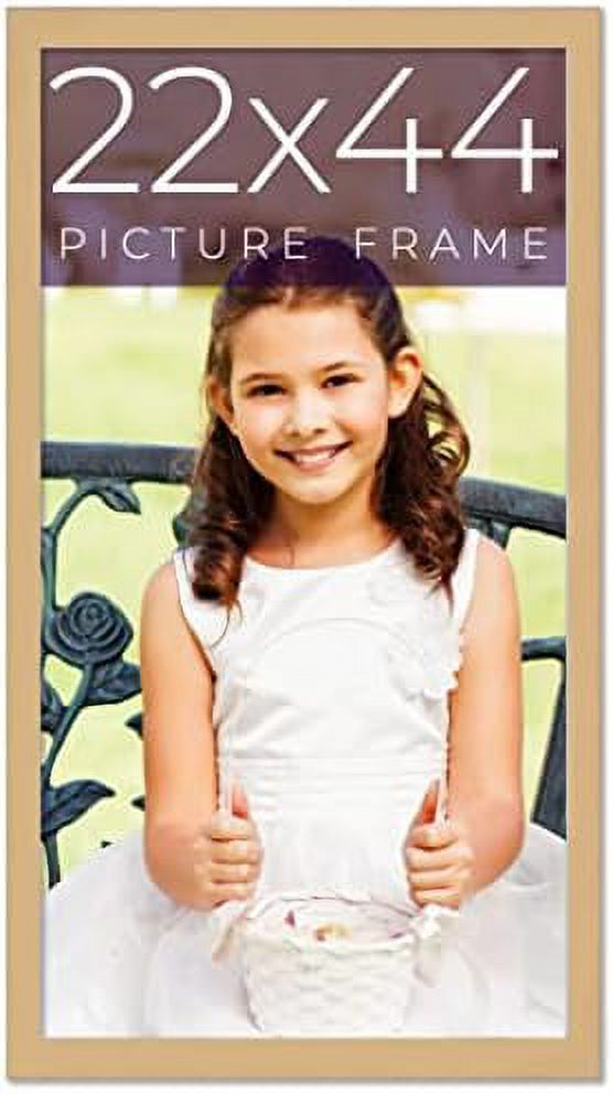 22X44 Frame Beige Real Wood Picture Frame Width 0 75 Inches Interior 22X44 Frame Beige Real Wood Picture Frame Width 0 75 Inches Interior