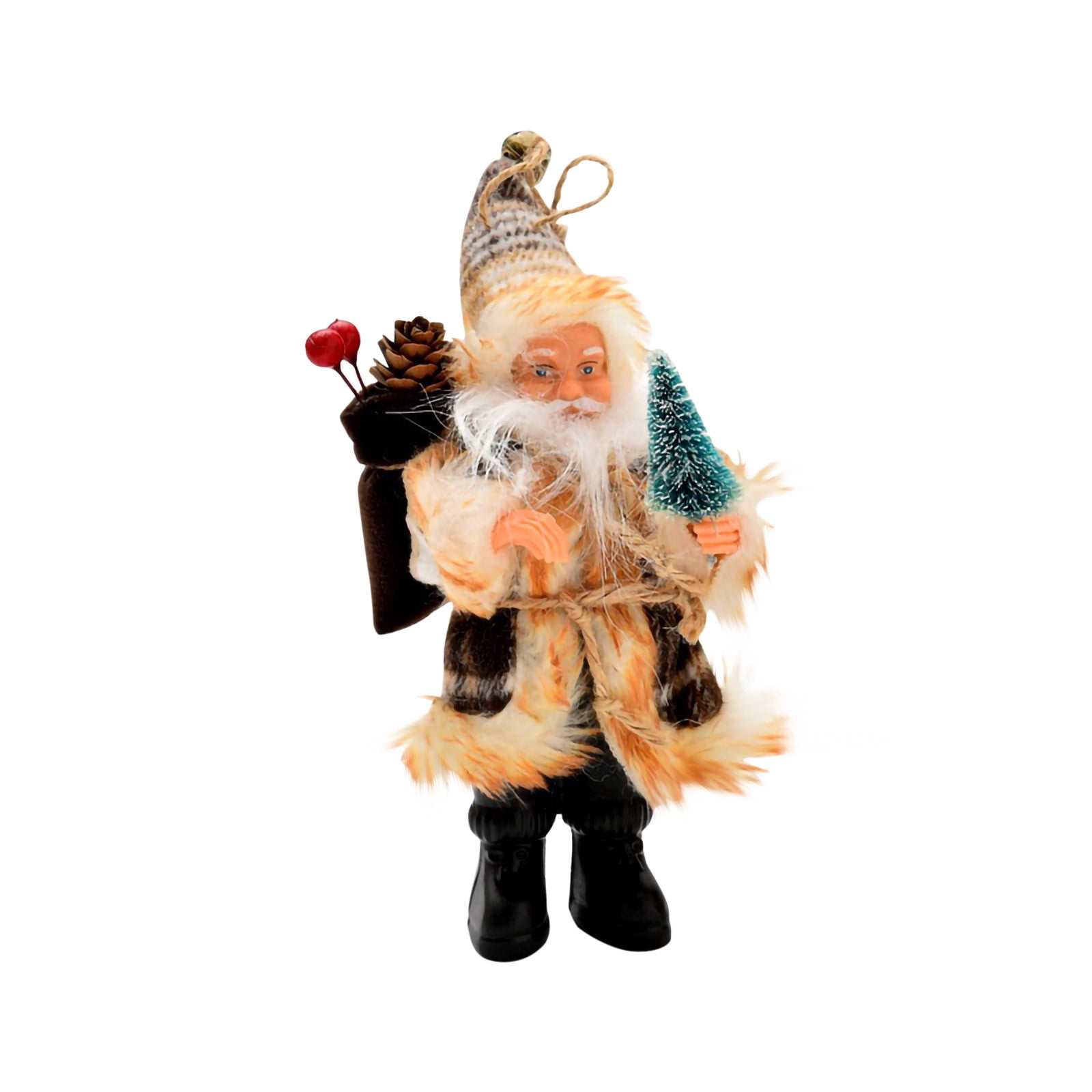 22cm Electric Standing Santa Claus Doll, Flannel Plush Christmas ...