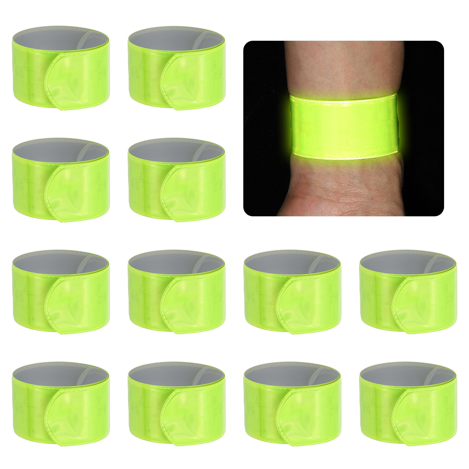 22cm Reflective Bands, 12pcs Reflective Arm Bands Straps Wrist ...