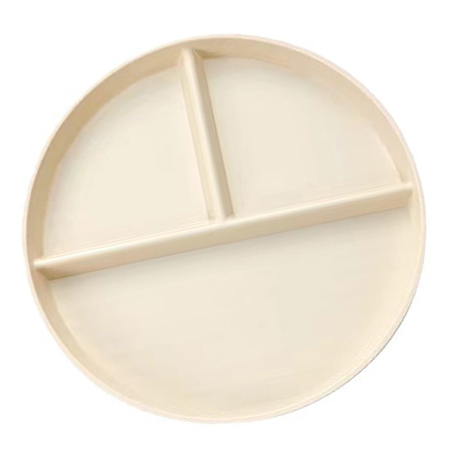 22cm Sectioned Dining Plate Kitchen Tablewares Plastic Texture Dinner ...