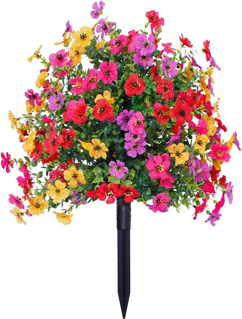 22in Artificial Violet Ball Topiary Trees with Ground Spikes, 1 Pack ...