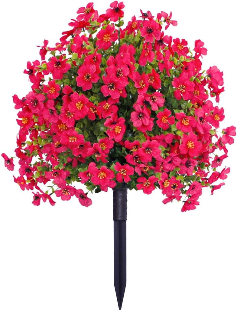 22in Artificial Violet Ball Topiary Trees with Ground Spikes, 1 Pack ...