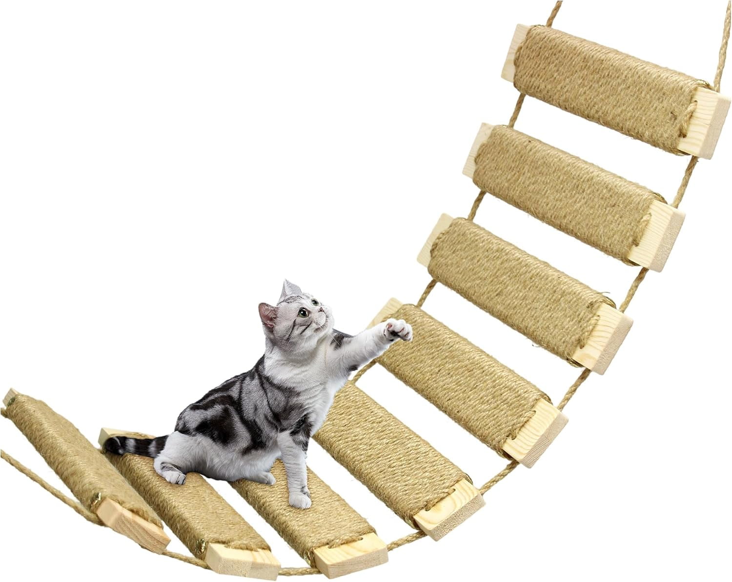 22in Cat Ladder Bridge Tree Tower Cat Cage Accessories Furniture ...