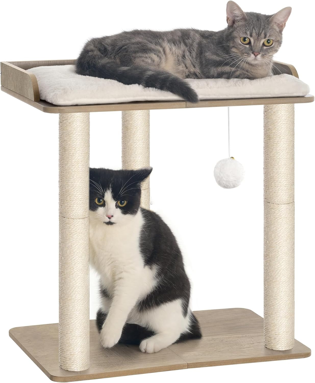 FourFurPets 22in Cat Tree Tower Condo, Cat Scratch Posts for Indoor ...