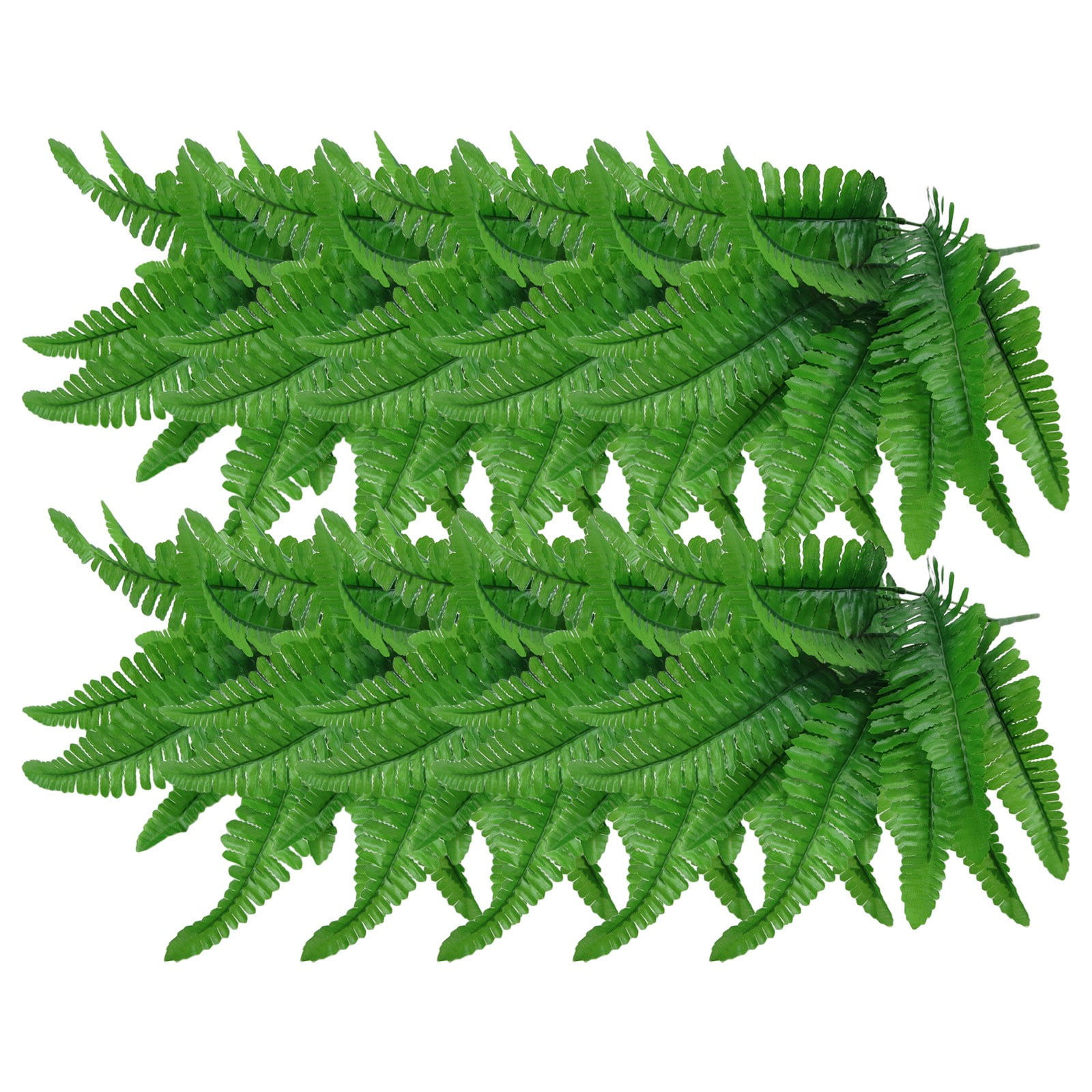 22in Lifelike Light Impervious Man Made Fern Fern Green With Realistic ...