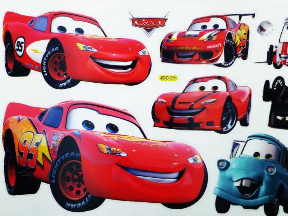 22in Reuseable Disney's Cars Sticker Set - Large Disney Sticker ...