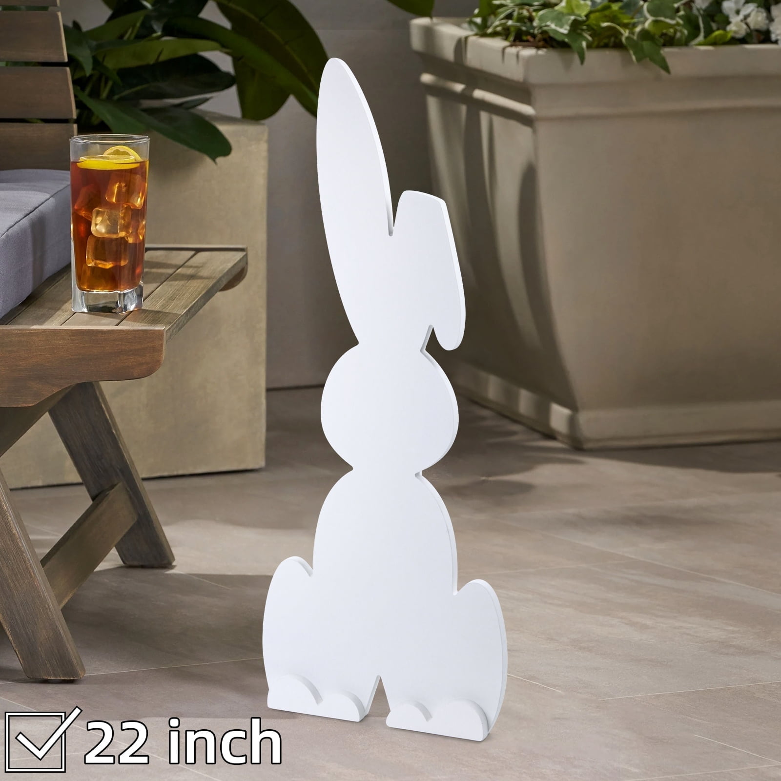 22inch Easter Wooden Bunny Cutouts for Crafts, Wooden Rabbit Decor ...