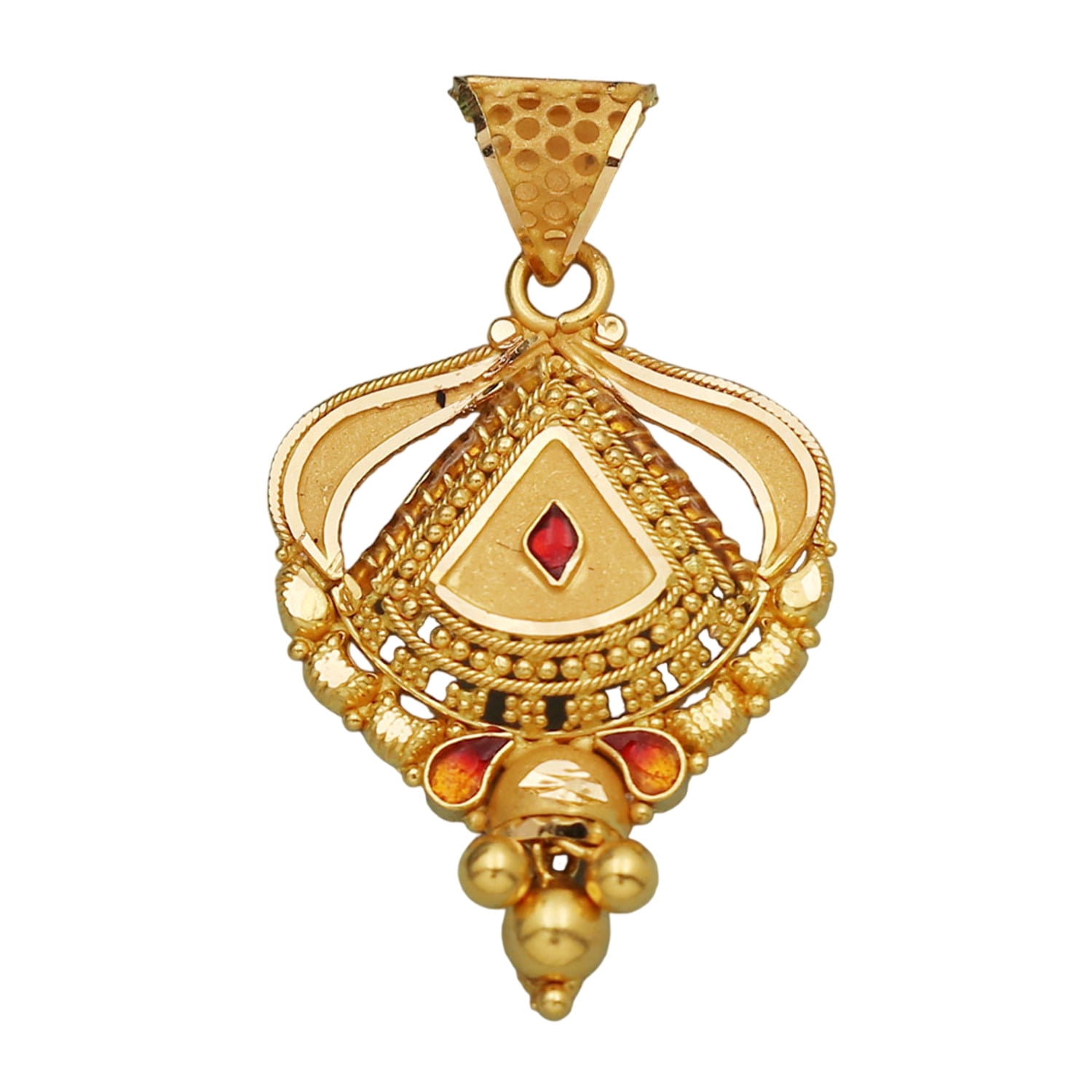 22k stamp hallmark gold 3.3 cm pendant for child new year eve gift ...