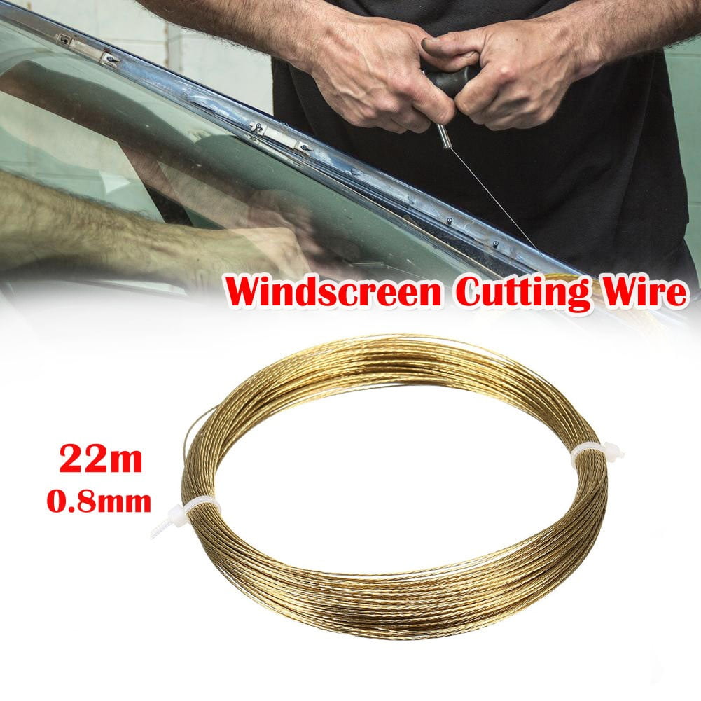 22m 0.8mm Car Windscreen Glass Cutting Cut Out Braided Removal Wire ...