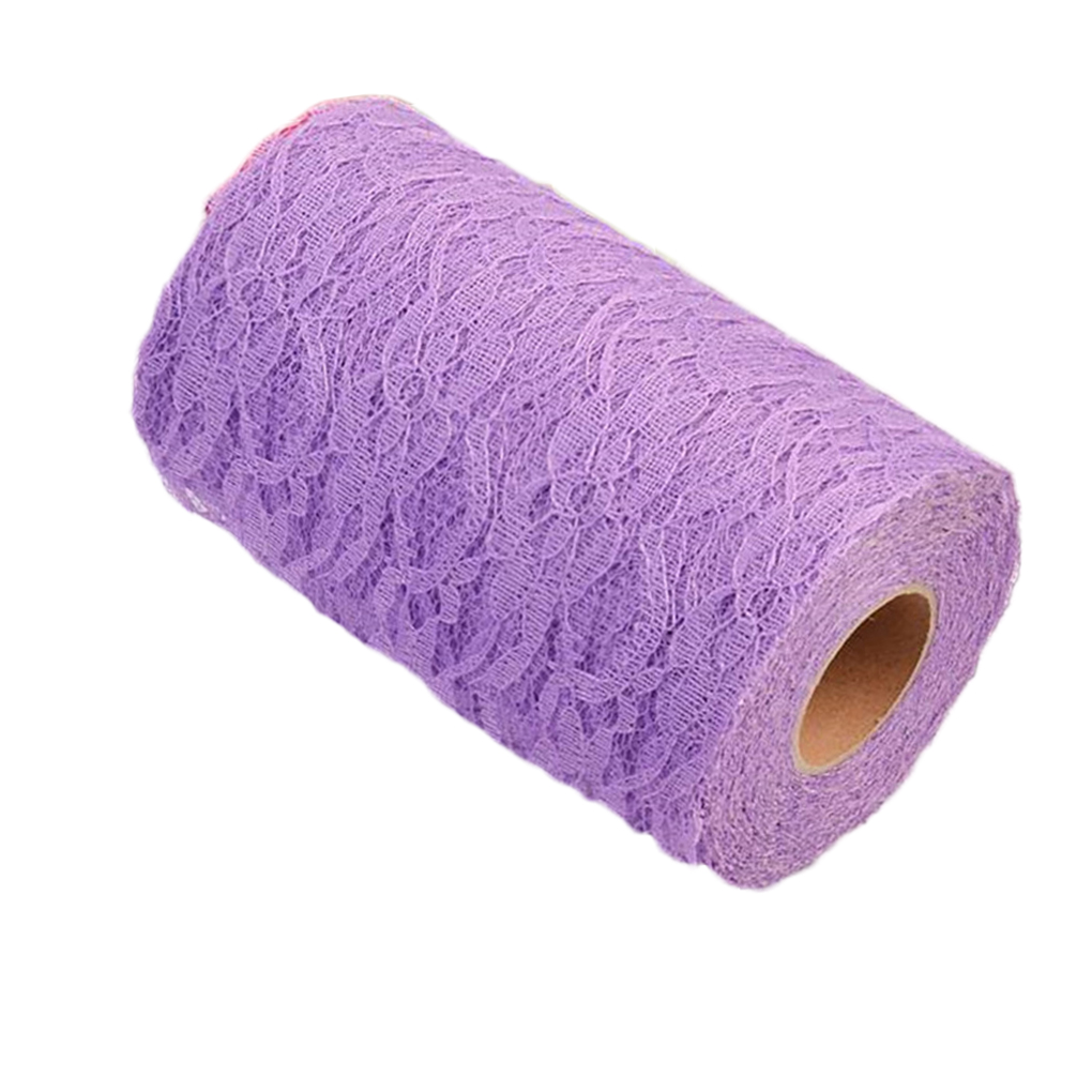 22m/Roll Lace Fabric Wedding Decoration Packing Material Roll Craft DIY ...