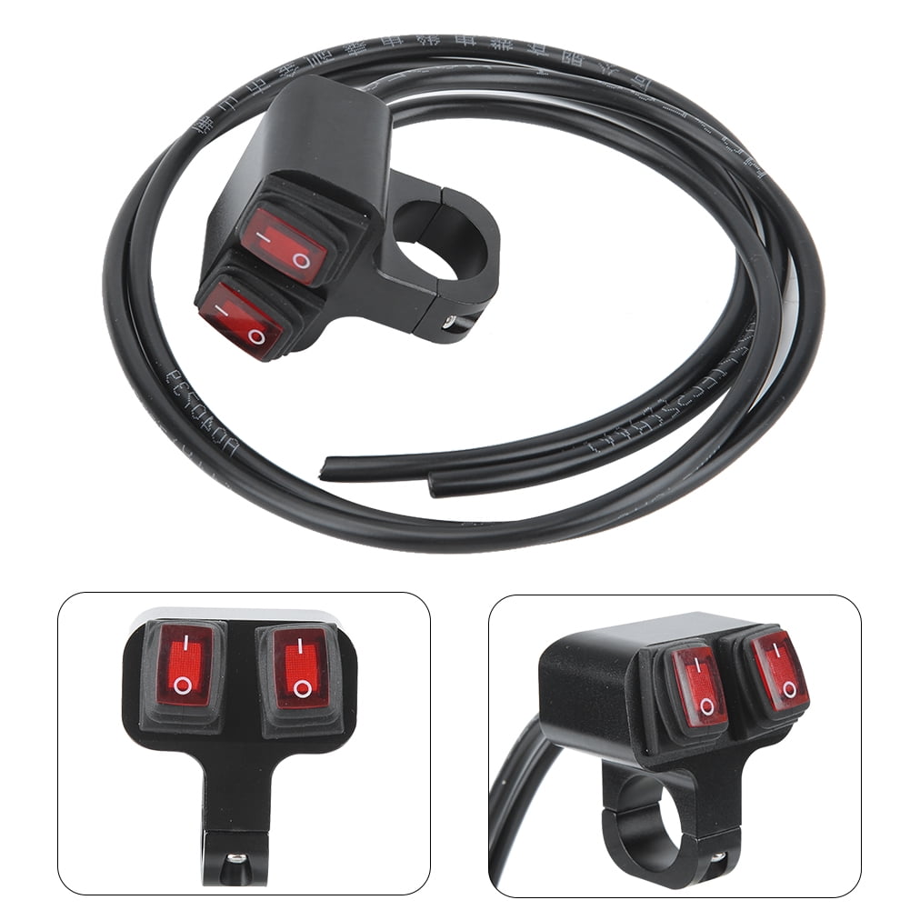 22mm / 0.9in 2 in 1 Handlebar Control Switch Headlight Fog Light Hazard ...
