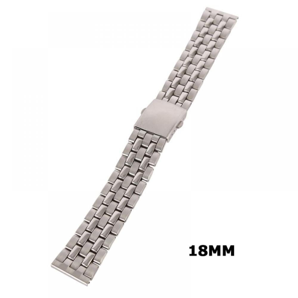 22mm 20mm 18mm Metal Watch Band Premium Solid Stainless Steel Watch ...