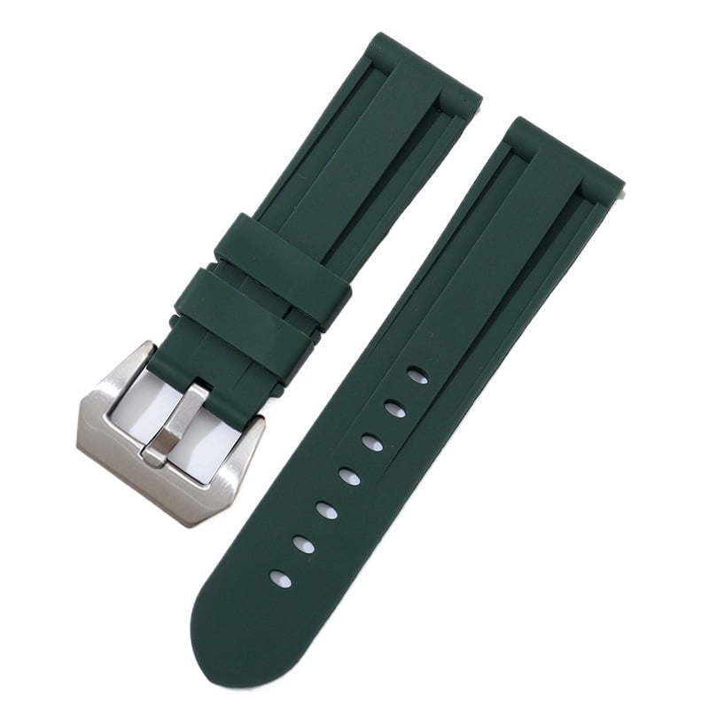 22mm 24mm 26mm Rubber Silicone Watch Band Strap Women Men Red Black ...