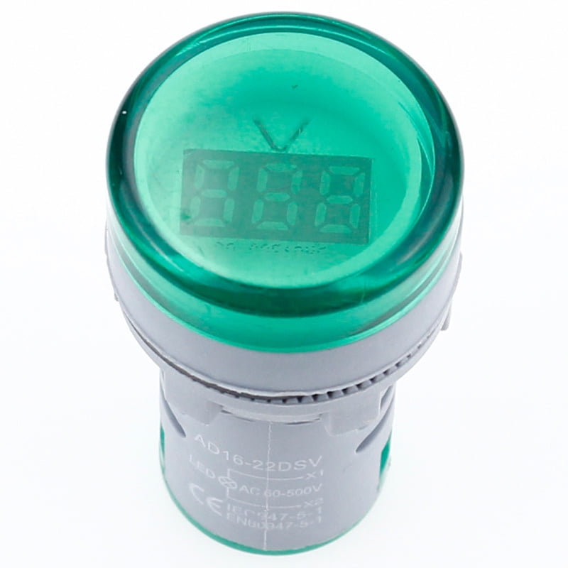 22mm AC50-500V 0-100A Amp & Voltmeter Ammeter Voltage Current Meter ...