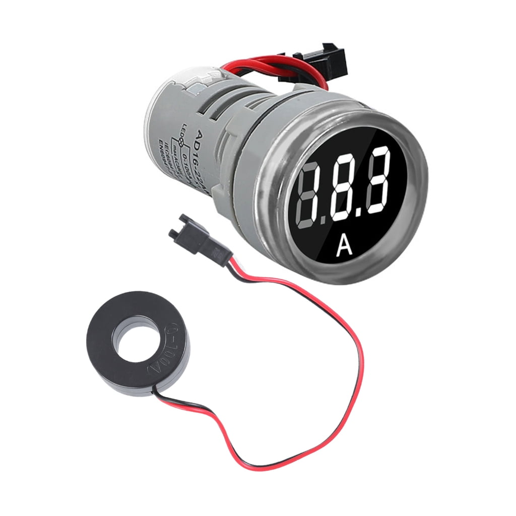22mm Digital Display Round Square Voltmeter Ammeter Ampere Current ...