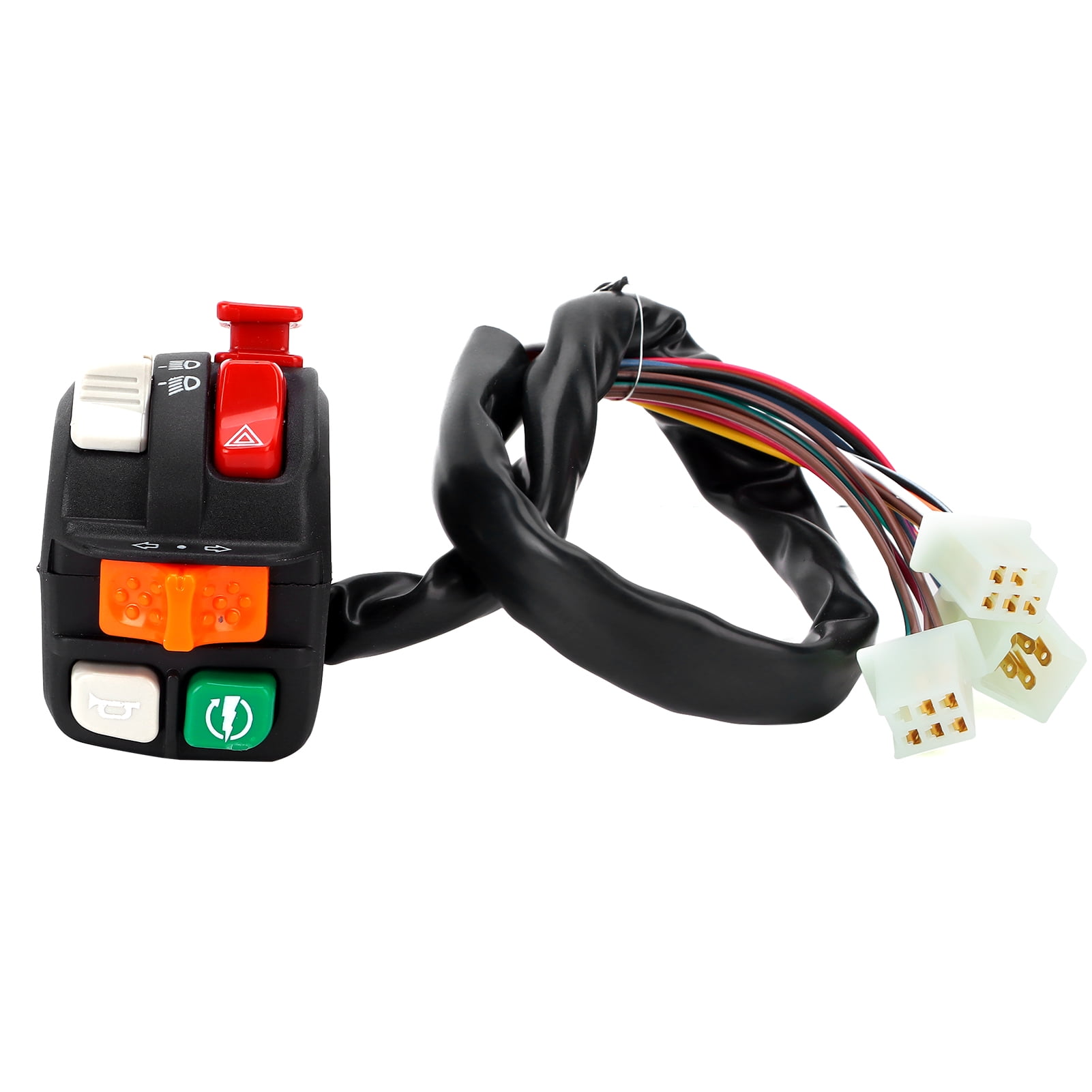 22mm Handlebar Switch High/Low Beam Light Turn Signal Ignition ...