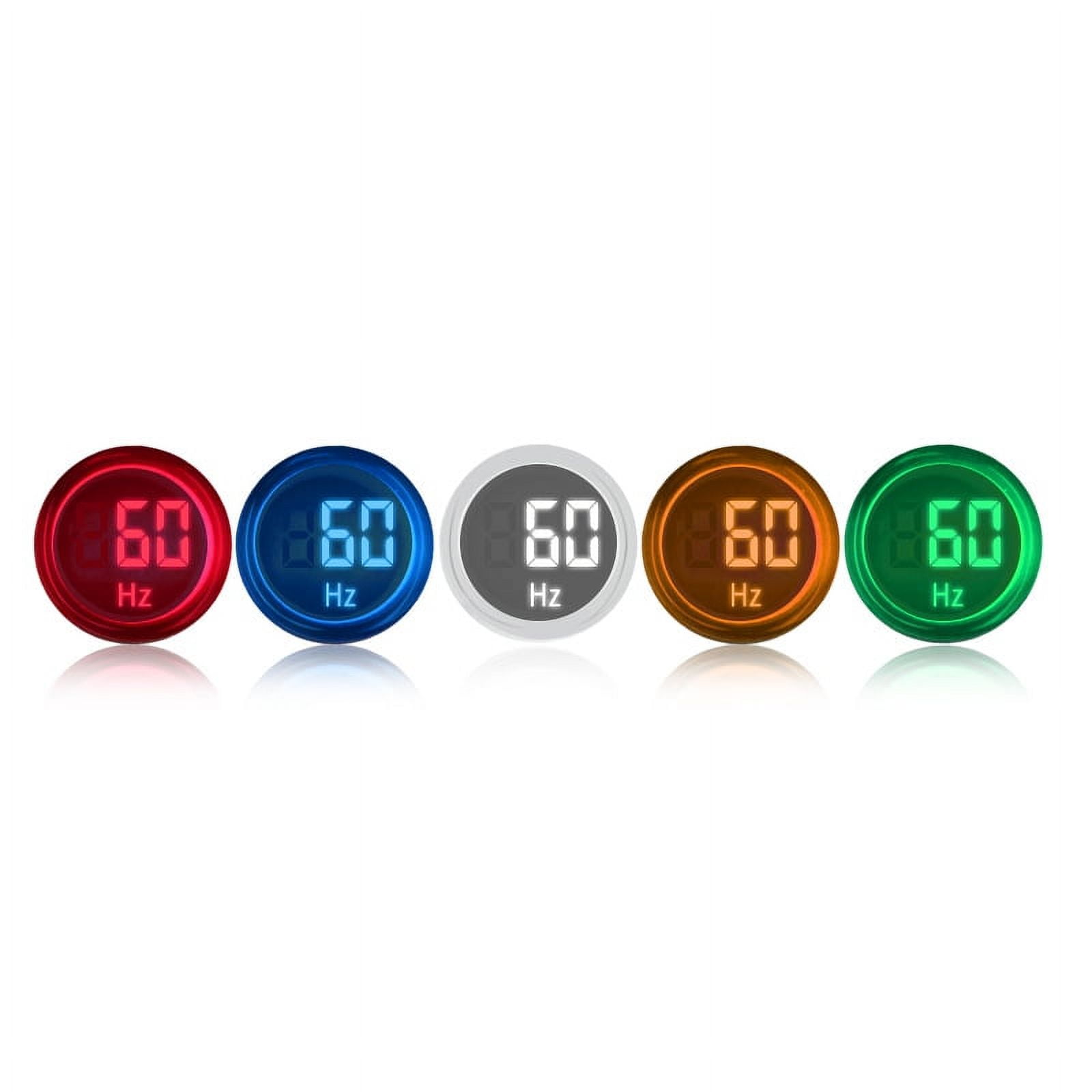 22mm LED Digital Display Electricity Frequency Meter Indicator Signal ...