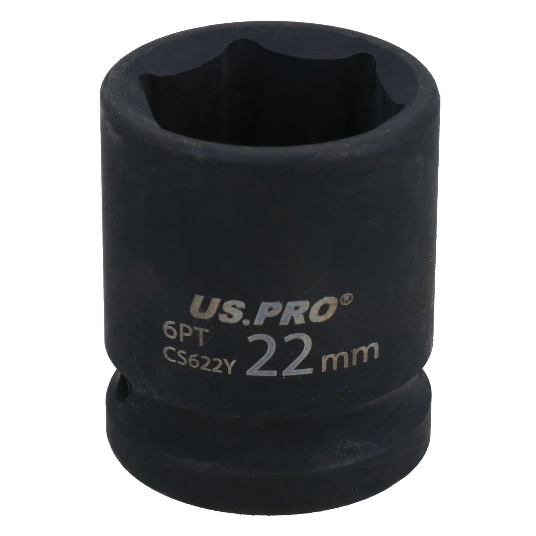 22mm Metric Shallow Impact Impacted European Style Socket 1/2" Drive 6 ...