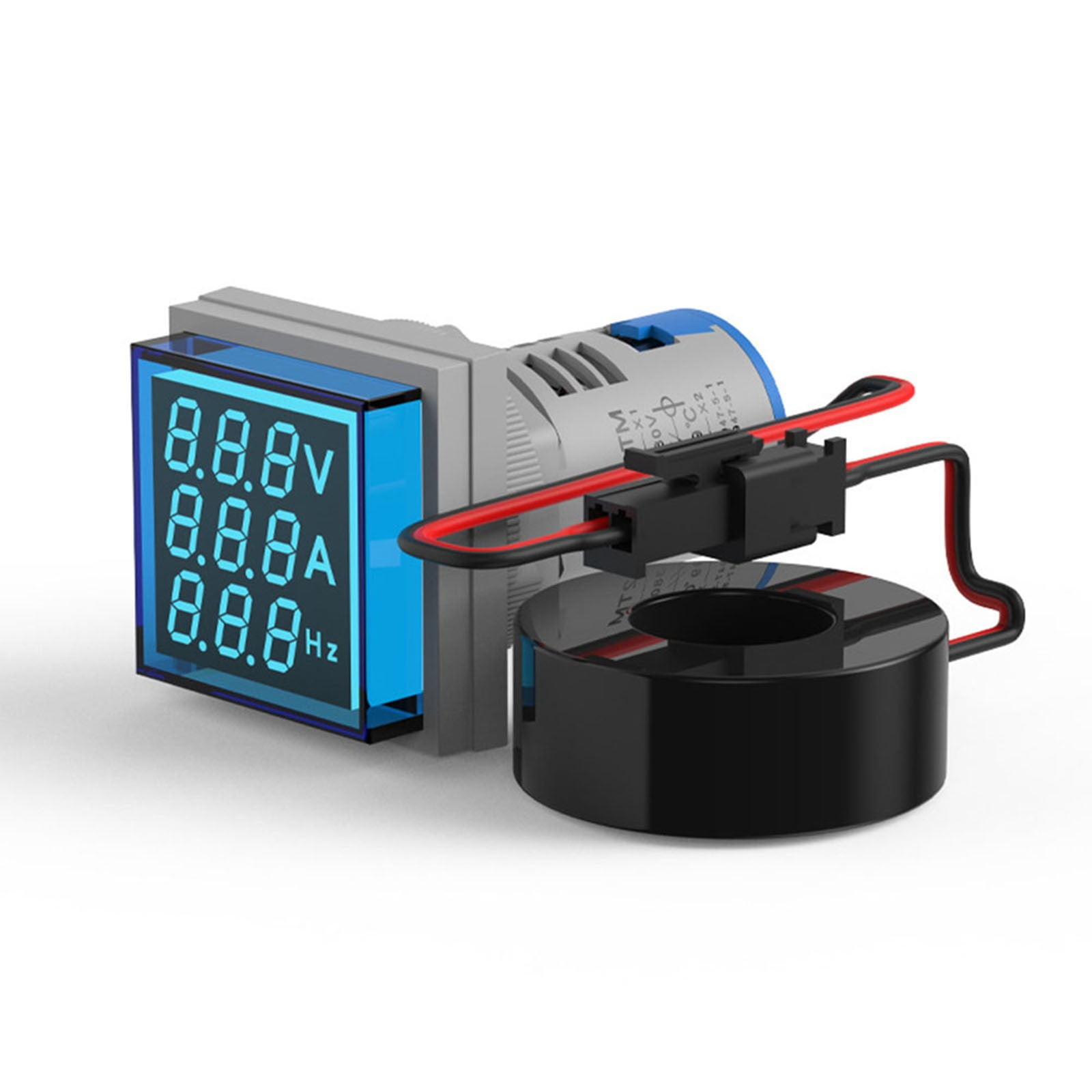 22mm Multifunctional Voltmeter Ammeter Frequency Meter with 3-Digit LED ...