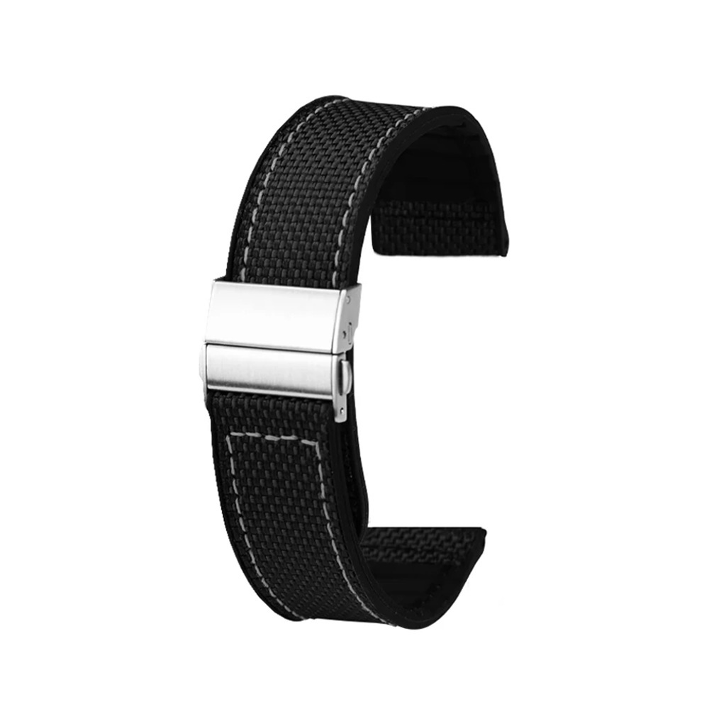 22mm Nylon Silicone Bottom Watch Strap Fit For Huawei GT4 Watch Strap ...