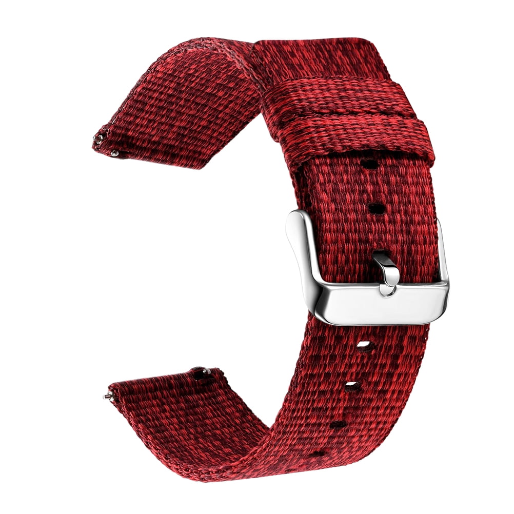 22mm Nylon Watch Band Canvas Watch Replacement Strap Thicken Watchband ...