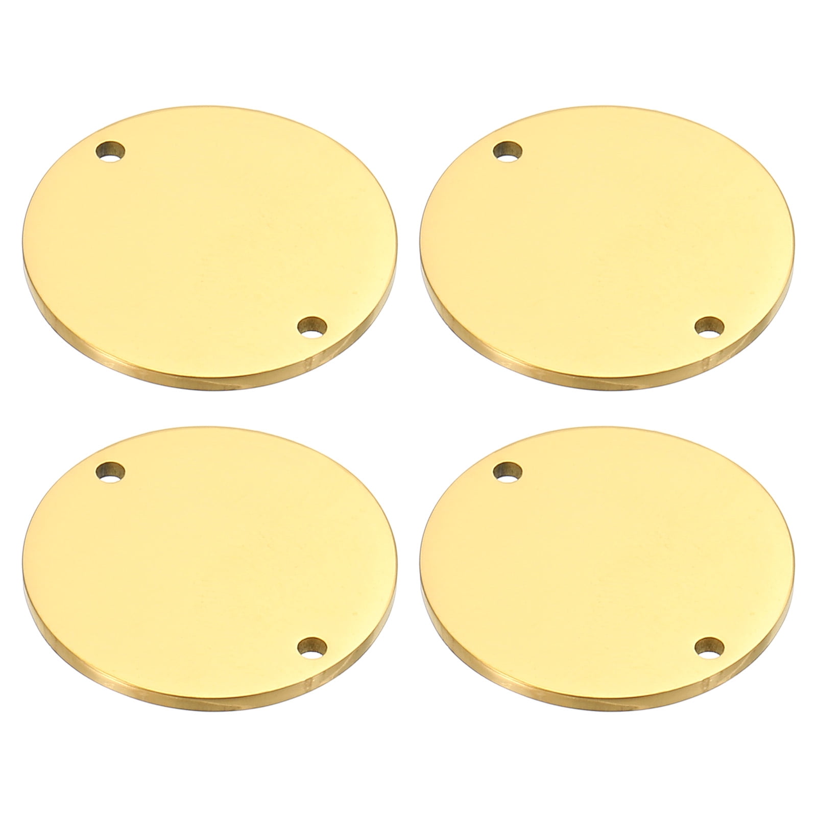 22mm Steel Disc, 4Pcs Metal Stamping Blanks Tags Circle Round Metal ...