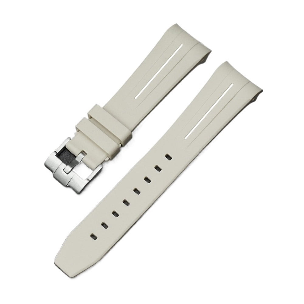22mm TPU Rubber Watch Band For Swatch X Blancpain Fifty Fathoms Curved ...