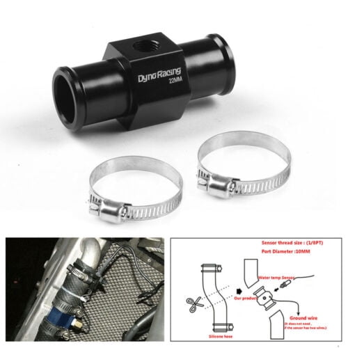 22mm Water Temp Temperature Joint Pipe Sensor Gauge Radiator Hose ...