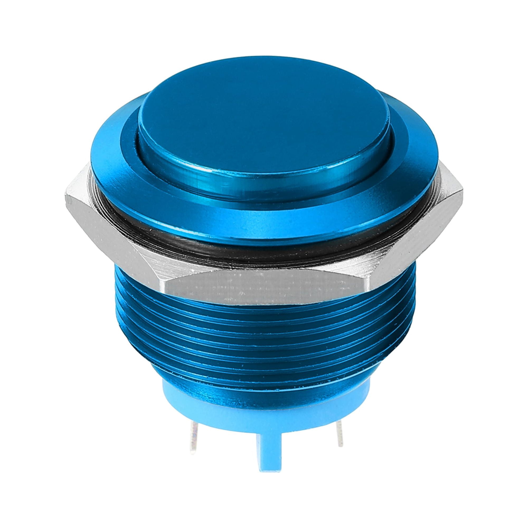 22mm Waterproof Push Button Switch Metal Round Start Button SPST 1NO AC ...