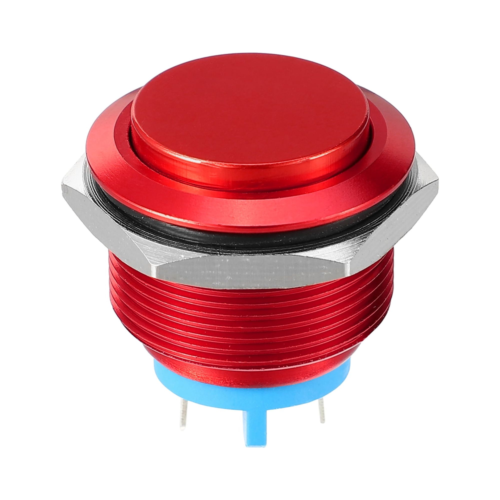 22mm Waterproof Push Button Switch Metal Round Start Button SPST 1NO AC ...