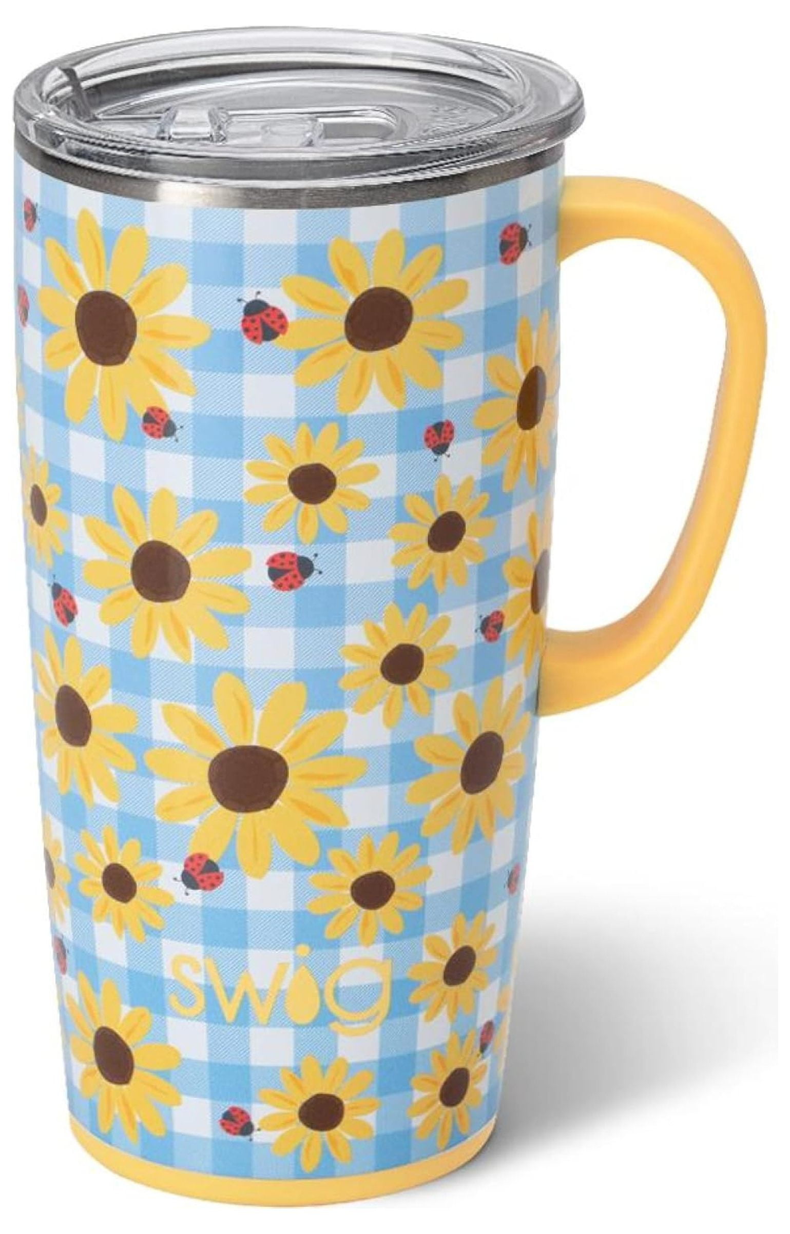 22oz Travel Mug, Insulated with Handle and Lid, Cup Holder Friendly ...