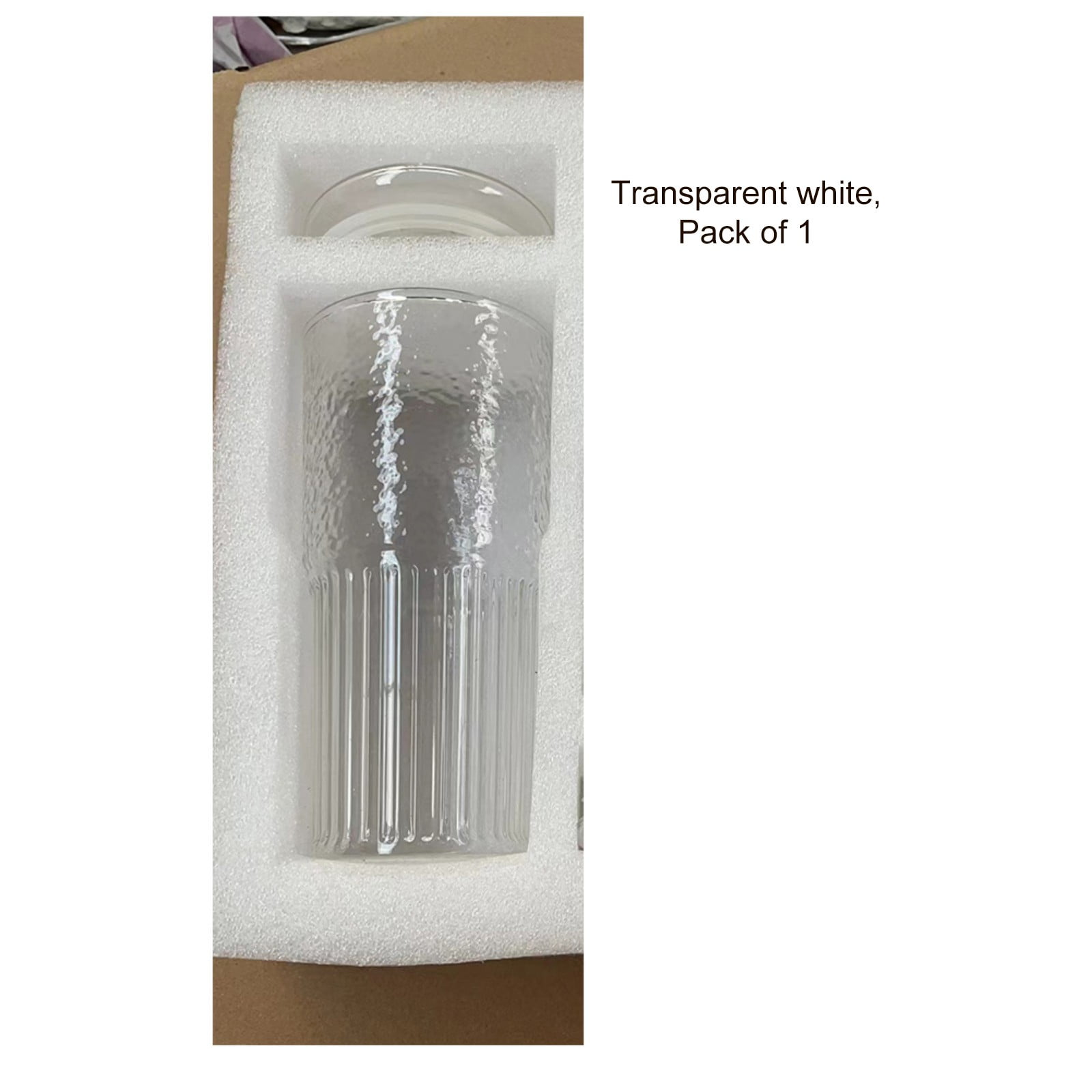 22oz Vintage Glass Cup with Handle and Glass Lids and Straws ...