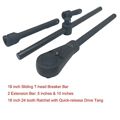 22pcs 3/4" Deep Impact Socket Set 6-Point SAE 7/8 Inch - 2 Inch CR-MO ...