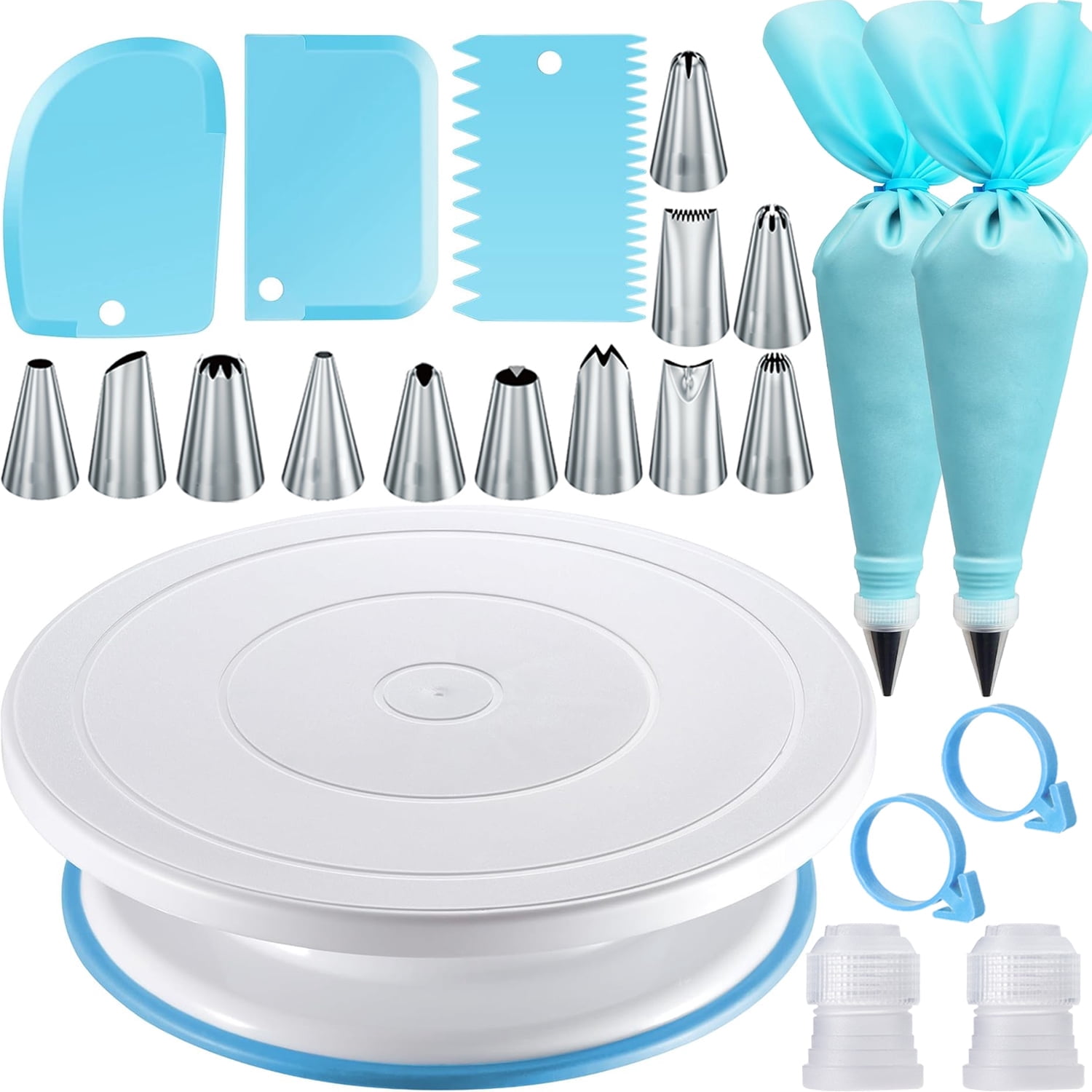 22pcs Cake Decorating Supplies Kit, Cake Decorating Set with Cake ...