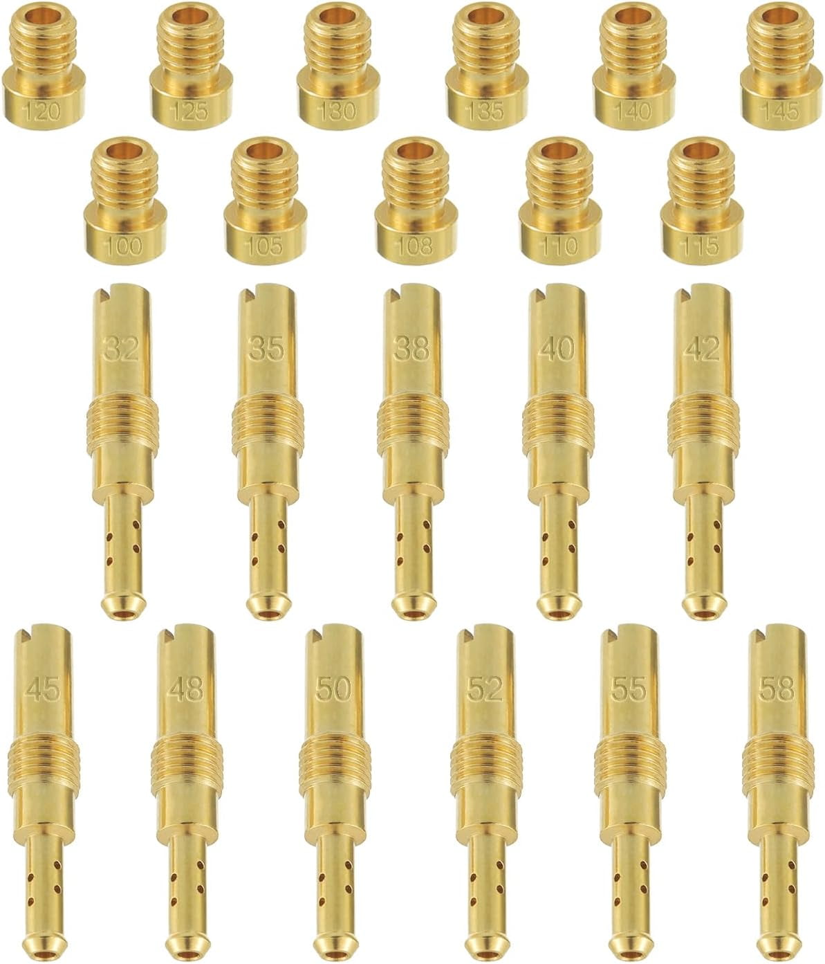 Jet Kit 16pcs Carburetor Main Jet+12pcs Set Slow/Pilot Jet For PWK OKO ...