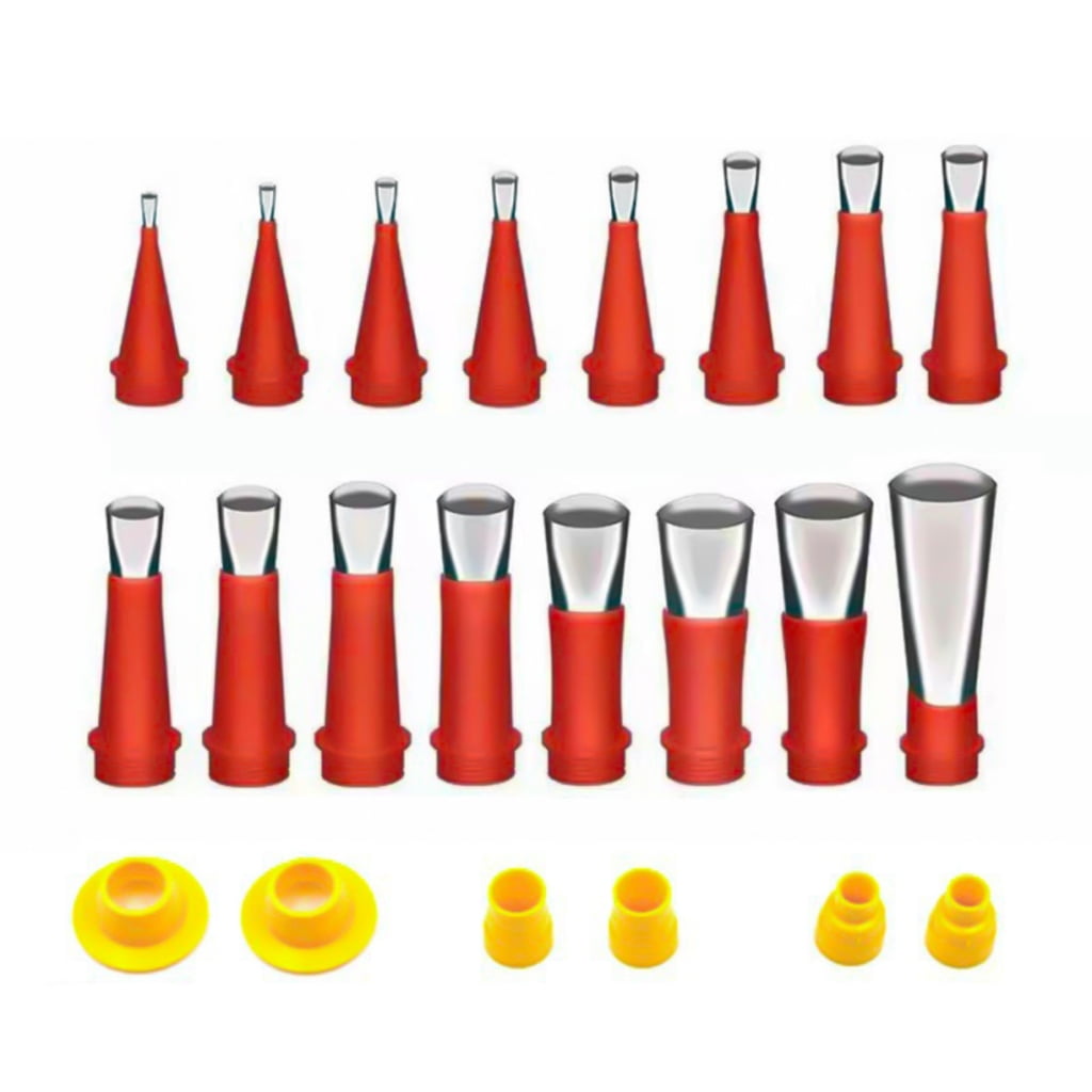 22pcs Caulking Nozzle Tips Set Reusable Stainless Steel Applicator Fit ...