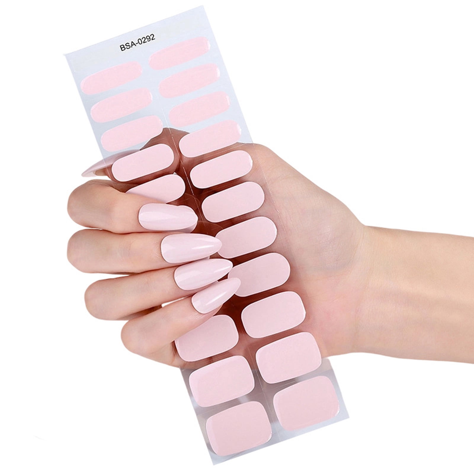 22pcs Gel Nails Stickers with 22 Styles Flexible Nails Art Set for ...