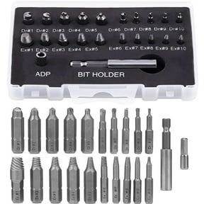 12 Piece Easy Out Small to Large Screw Extractor Kit Set Easy Out Screw ...