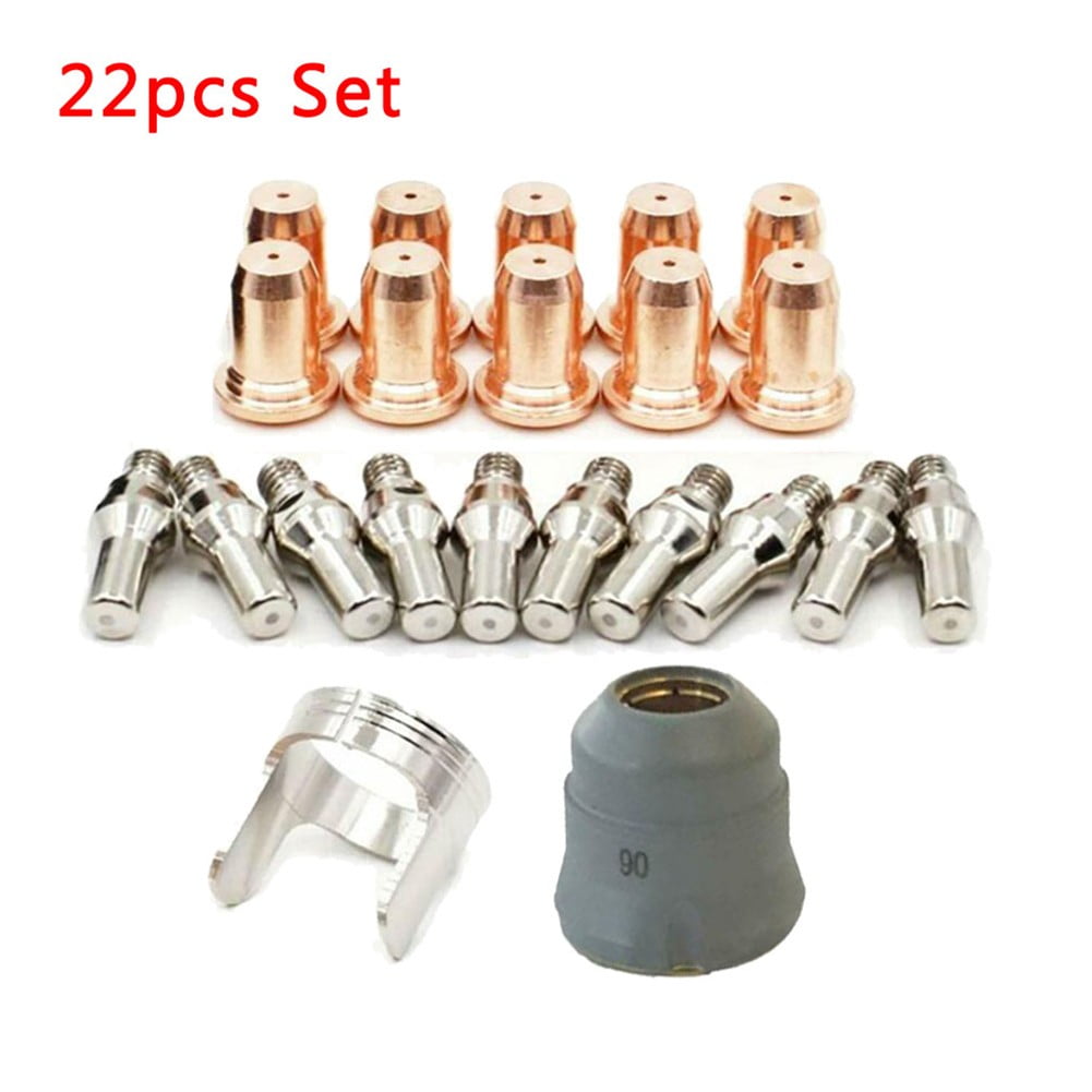 22pcs Plasma Cutting Consumables Electrode Tip Cup For IPT-60 PT-60 IPT ...