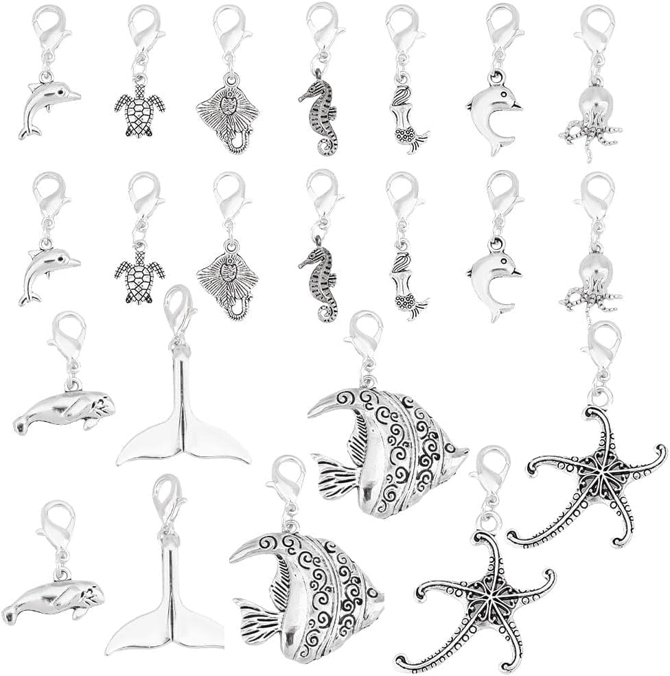 22pcs Sea Animal Stitch Markers 11 Style Crochet Stitch Marker Charms ...