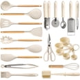 22pcs Silicone Cooking Utensils Set, 446°F Heat Resistant Kitchen ...