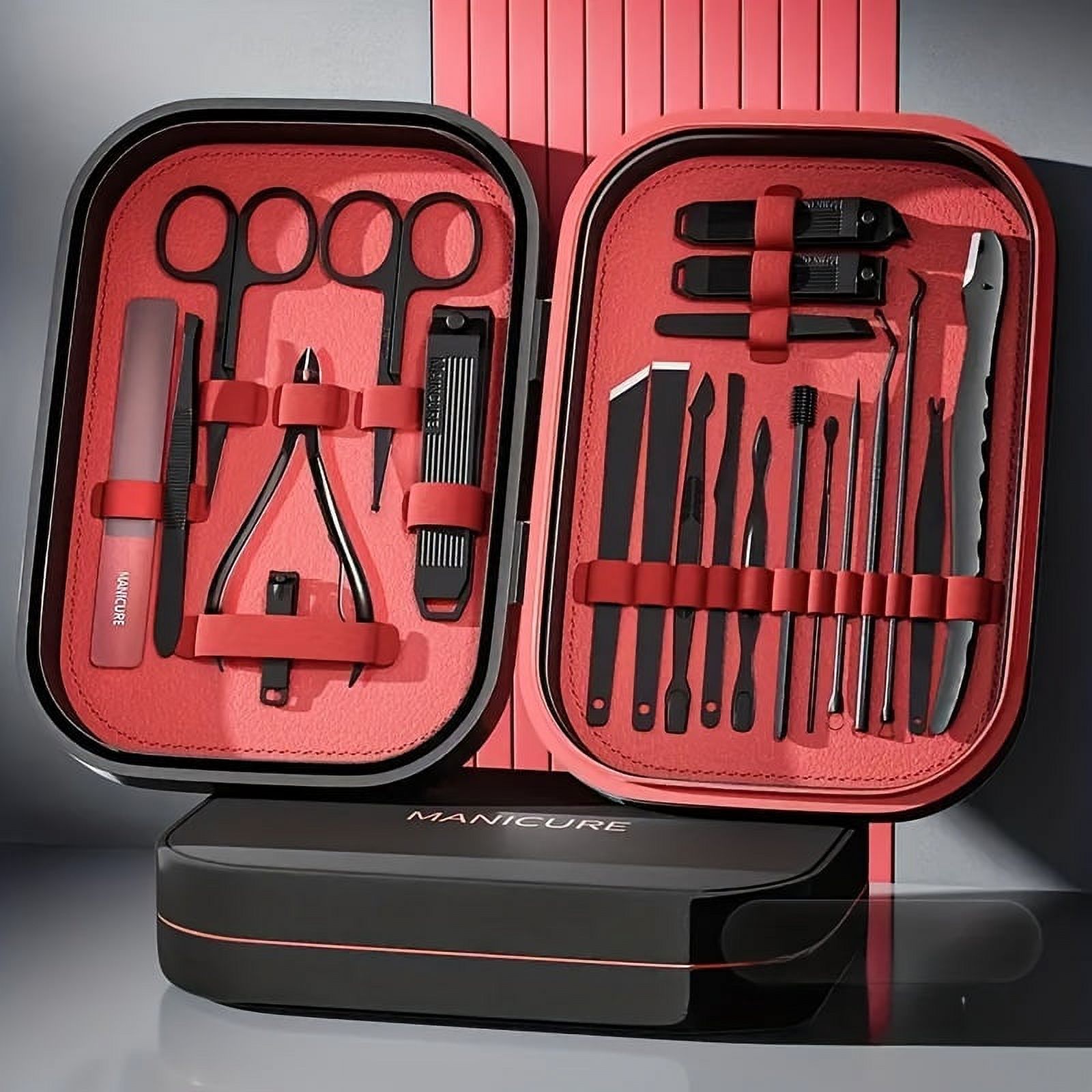 22pcs/set Nail Clippers Manicure Tool Set, Cuticle Nippers And Cutter ...