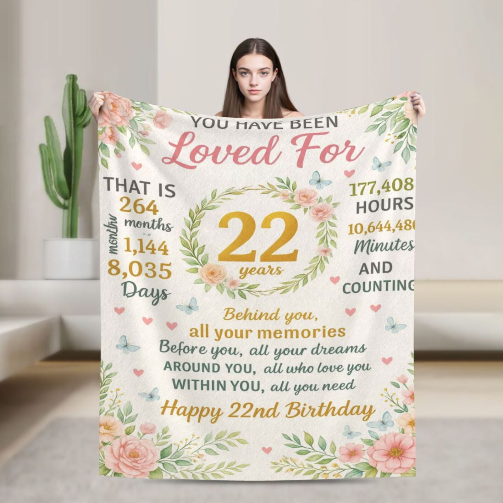 22rd Birthday Gifts for Women, 22 Old Birthday Gifts for Her, Gifts for ...