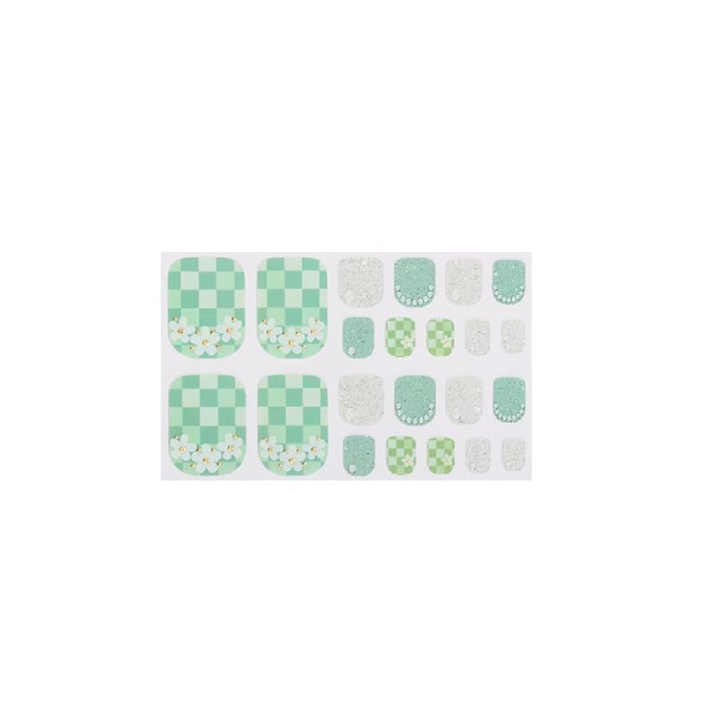 22tips/sheet Toenail Sticker Full Sticker Foot Toenail Tablets Sticker ...