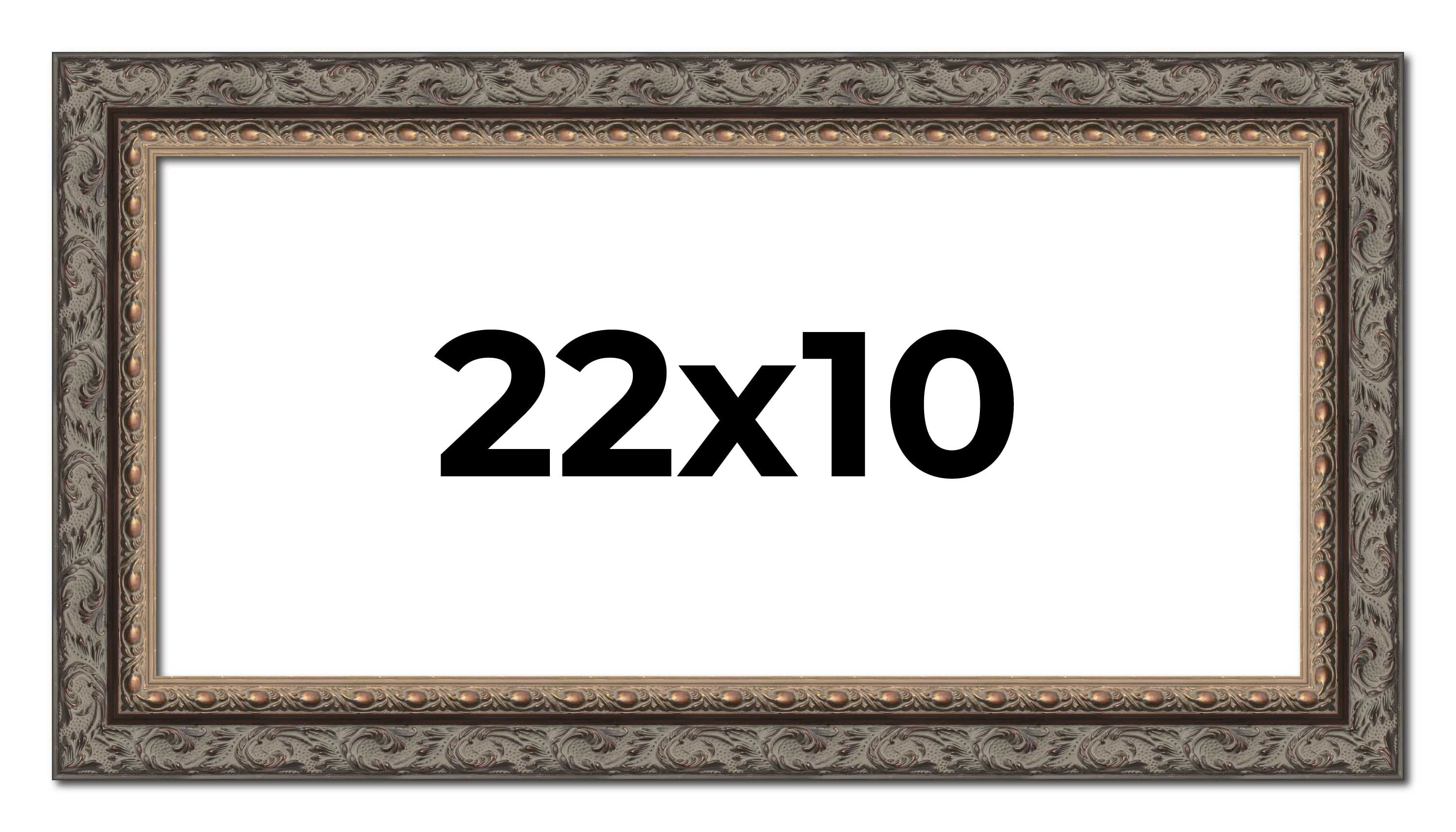 22x10 Frame Black Real Wood Picture Frame Width 2 inches | Interior ...