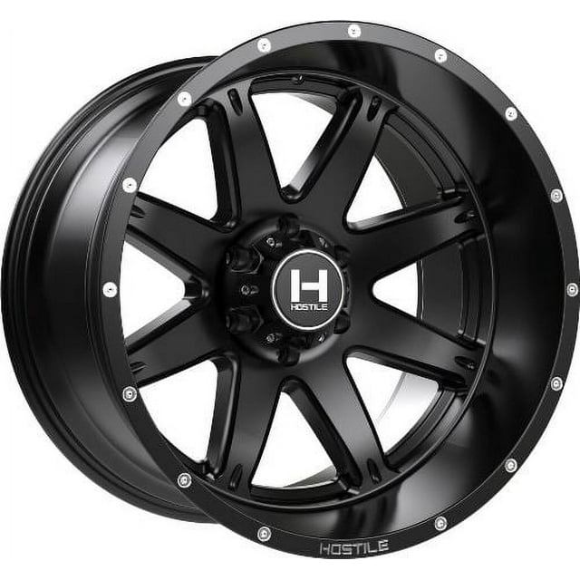 22x10 Hostile H109 Alpha Asphalt (Matte Black) Wheel 6x135 (-25mm ...