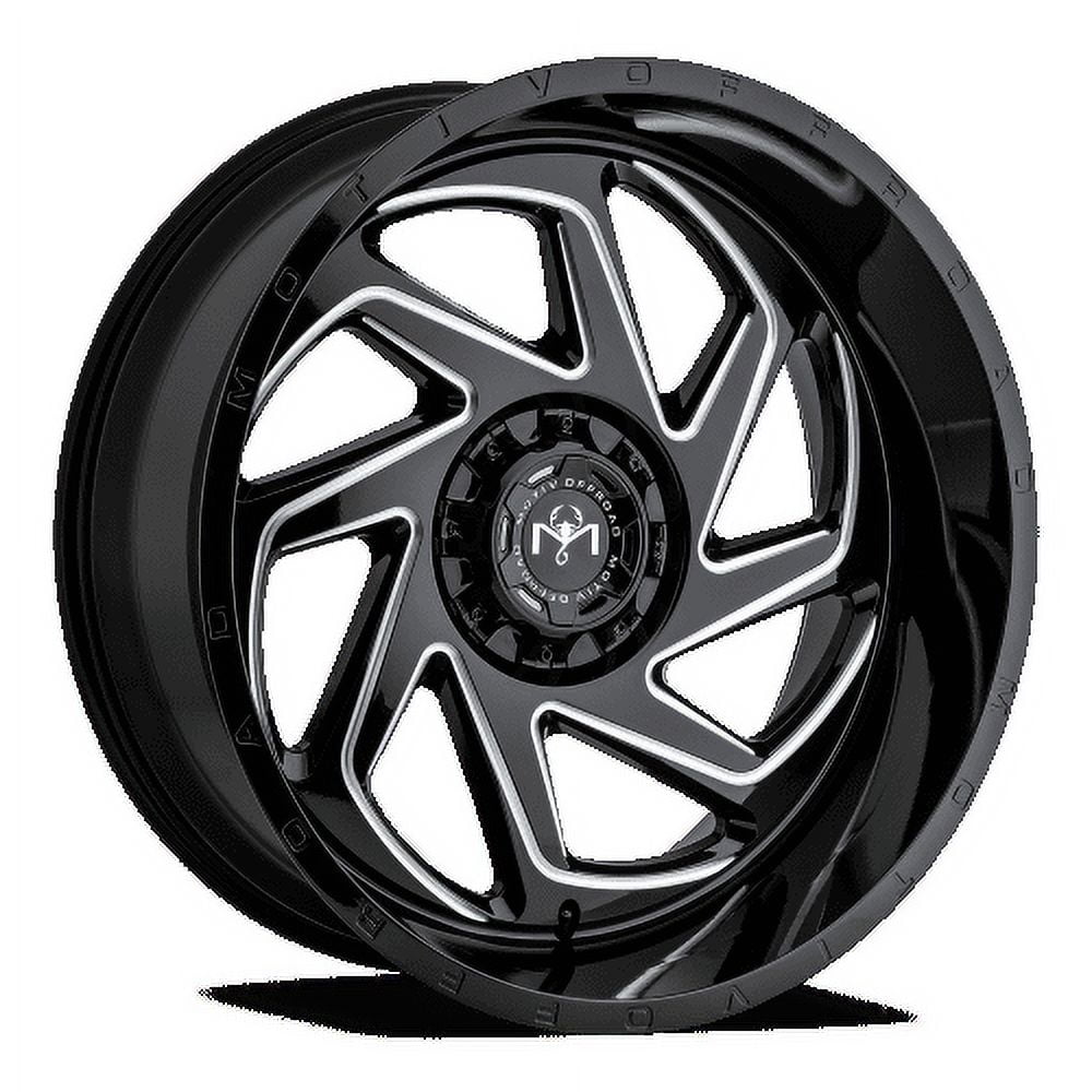22x10 Motiv Off Road 426BM Black Milled w/Chrome Wheel 8x170 (-19mm ...