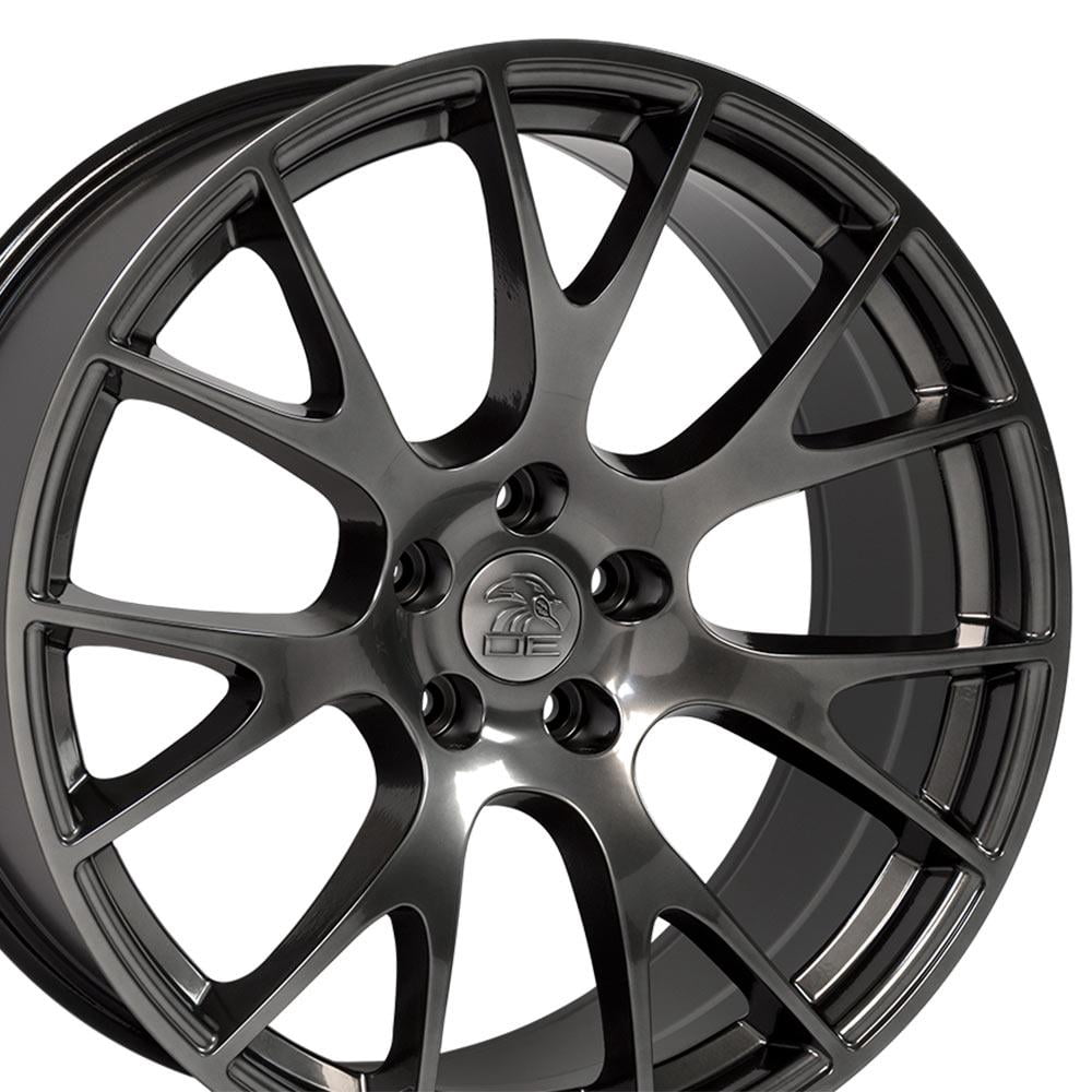 22 inch Hyper Black 9506588 OE Wheels Fits Chrysler, Dodge, Ram Trucks ...