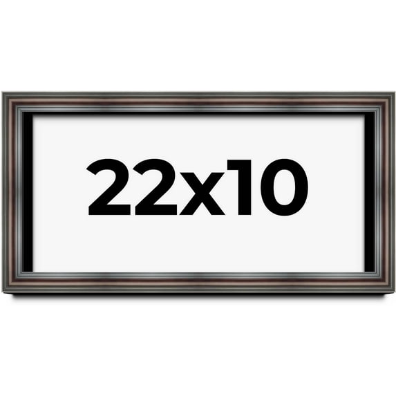 22x10 Shadow Box Frame Brown Cherry | 2.625 Inches Deep Pine Wood ...